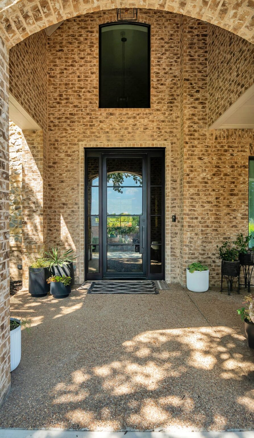 Elegant Iron Doors with Transom & Sidelites
